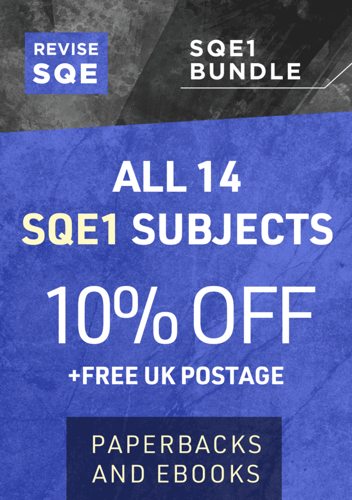 SQE1 Bundle (books and ebooks) - Revise SQE
